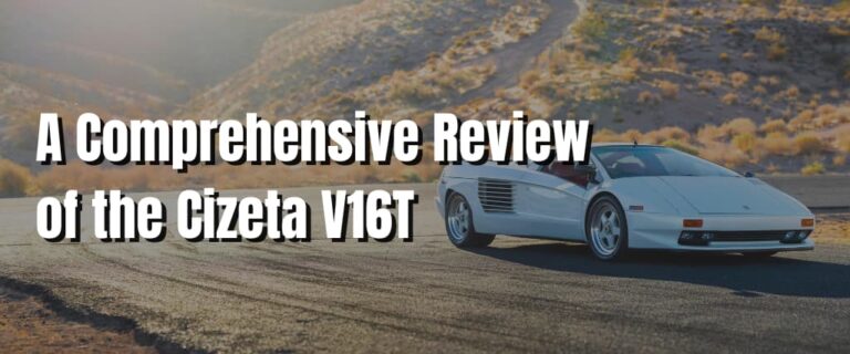 A Comprehensive Review of the Cizeta V16T – Prestige Cars